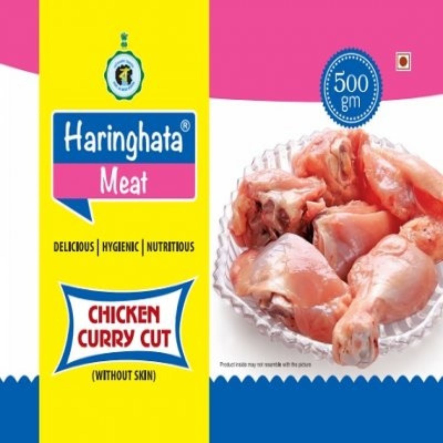 Buy Haringhata Pre-Cut Chicken Without Skin Online - Freshtogo.in