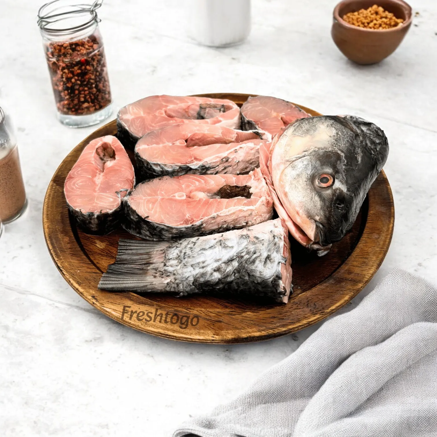 Buy Fresh Rohu Fish Large Size Whole Fish with Head Online - Freshtogo.in