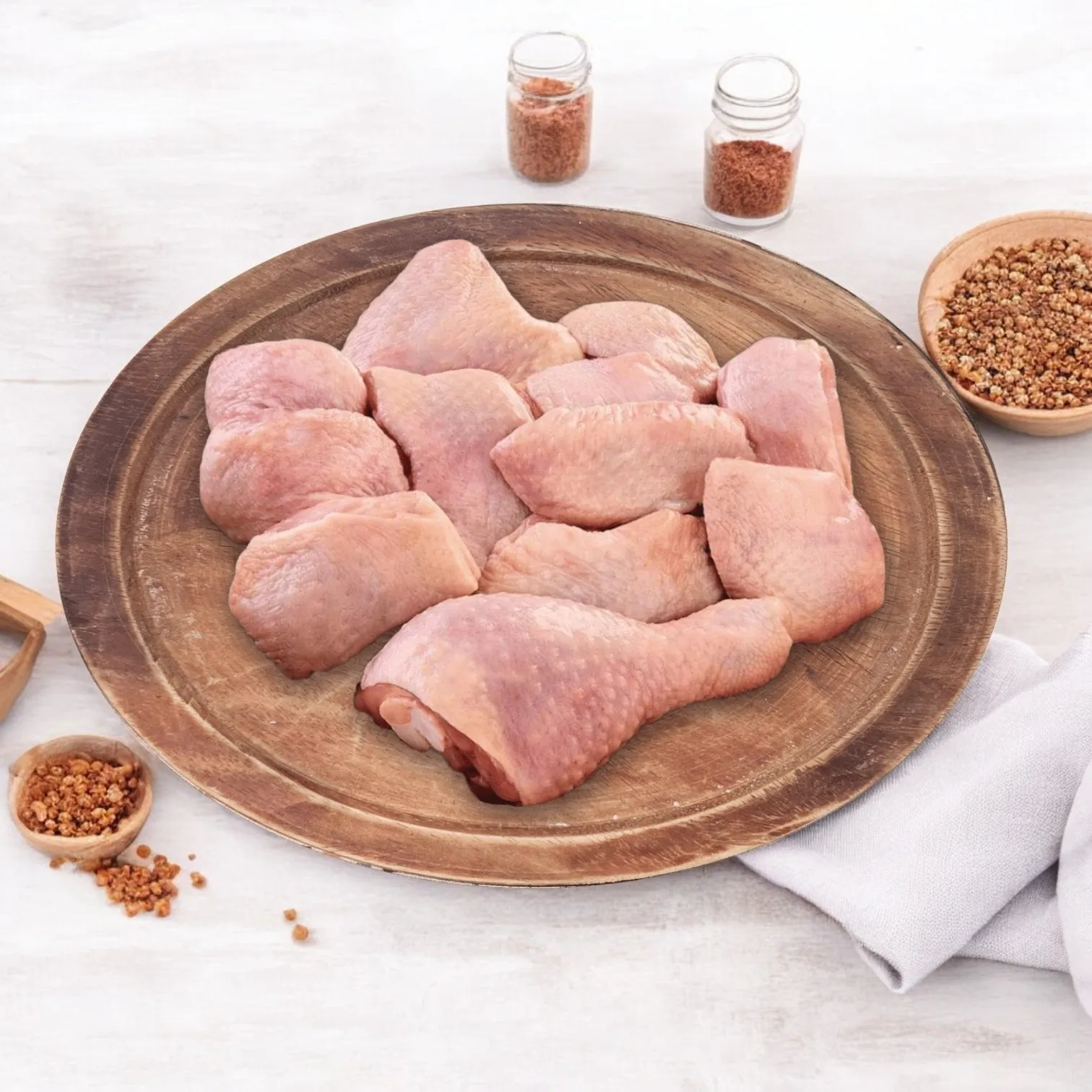 Buy Fresh Chicken Leg Curry Cut Pieces Online - Freshtogo.in