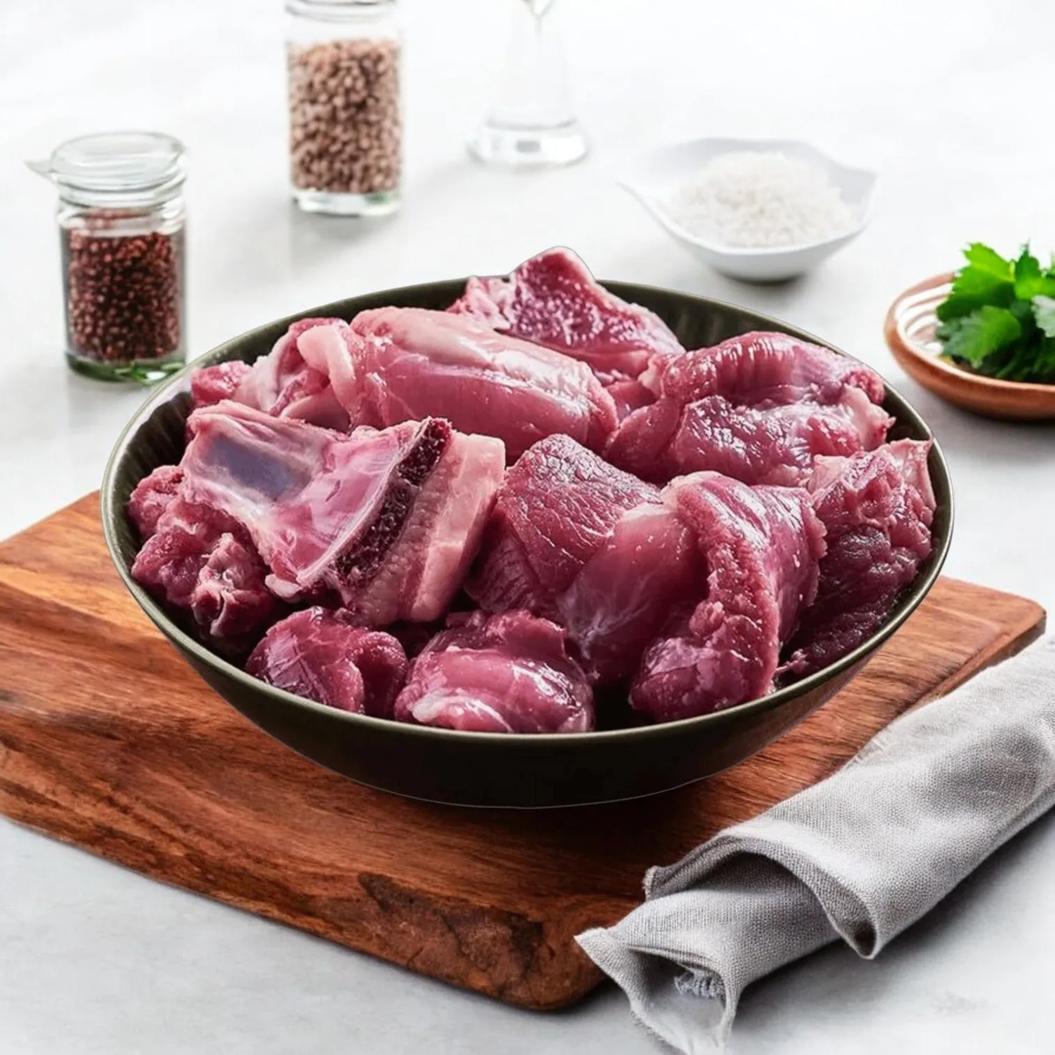 Buy Fresh Mutton Curry Cut (Kochi Patha) Medium Size Pieces Online ...